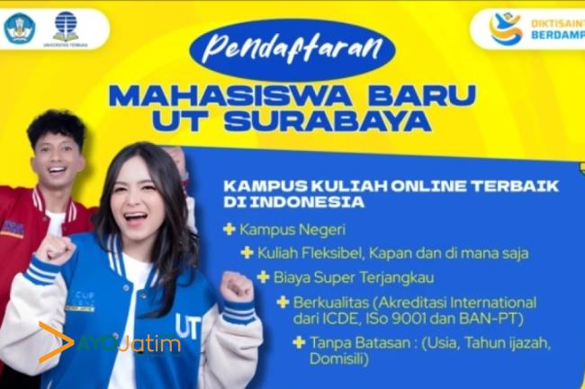 UT Surabaya Buka Pendaftaran Mahasiswa Baru Semester Genap 20252026 ...